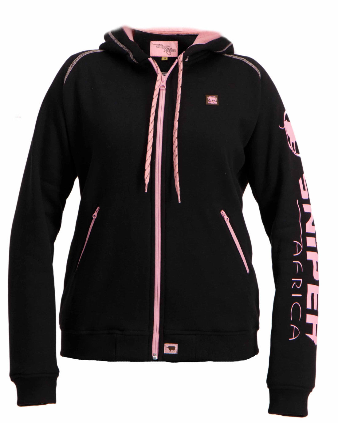 ZZZ Sniper Africa ladies reactor hoody- black/pink – Bushveld Camo ...